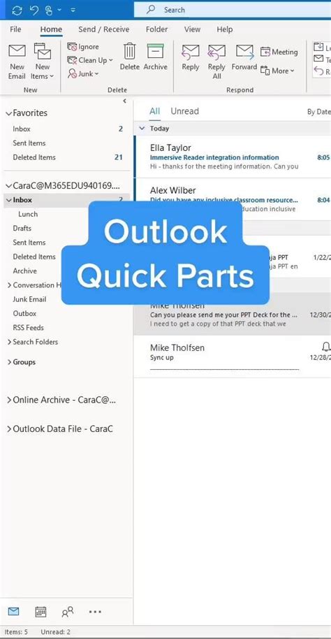 How To Use Outlook Quick Parts Artofit