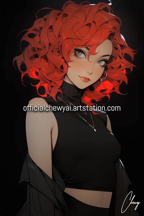 Artstation Curly Haired Anime Girls Artworks