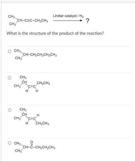 Solved What Is The Structure Of The Product Of The Reaction Chegg Com
