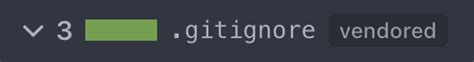 gitignore and gitattribute incorrectly detected as vendored · issue