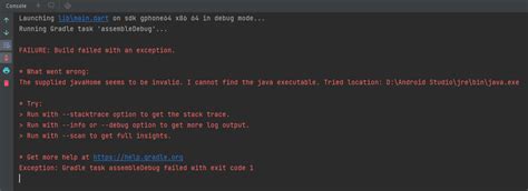 Flutter Doctor Error “unable To Find Bundled Java Version” In New