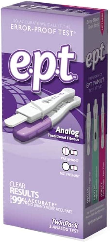 Pregnancy Test Ept Positive Sign Ept Pregnancy Test Analog Twin