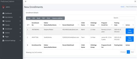 Phpgurukul Programming Blog On Linkedin Pre School Enrollment System