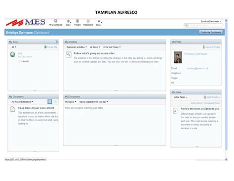 Tampilan Alfresco Ppt