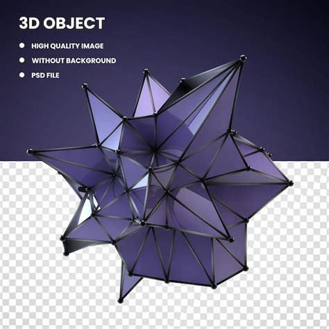 Premium Psd Psd 3d Plexus Structure