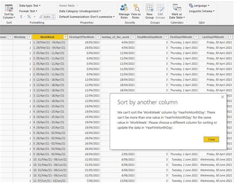 Solved Sorting Error Cant Be More Than One Value Microsoft Fabric Community