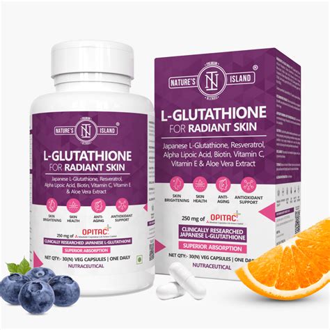L Glutathione For Radiant And Beautiful Skin Natures Island
