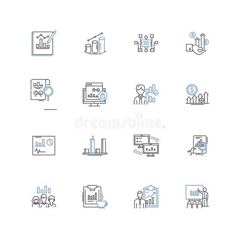 Information Mapping Line Icons Collection Planning Analysis Organization Structure Clarity