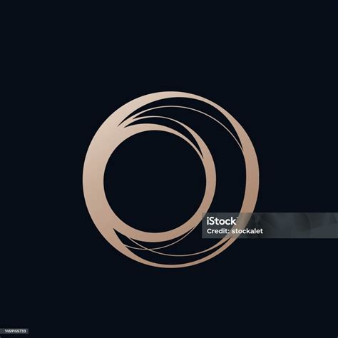 문자 O 로고 신성한 기하학 라인 글꼴 서명 아이콘입니다 대문자 모노그램 로즈 골드 색상 Sacred Geometry에 대한 스톡 벡터 아트 및 기타 이미지 Istock