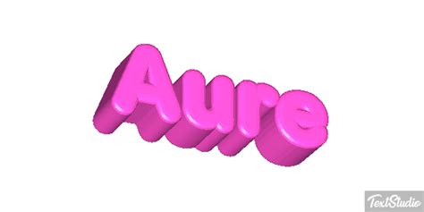 Aure Name Animated  Logo Designs