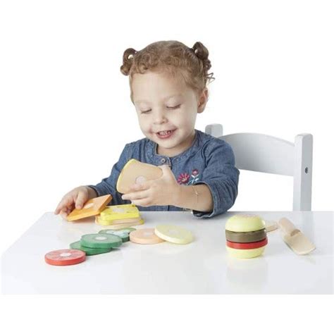 Melissa And Doug Sandwich Making Set Wooden Play Food 10513 Toys