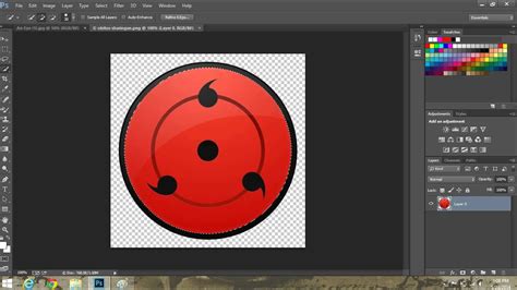 How To Make Sharingan In Photoshop Cs6 Youtube
