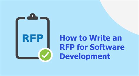 How To Write A Request Proposal Rfp For Software Development Rexoit