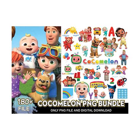 180 Files Cocomelon Png Bundle Cocomelon Png Inspire Uplift