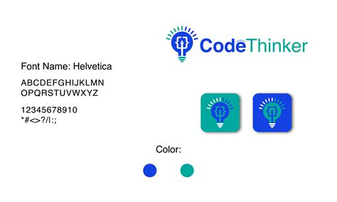 Code Thinker Logo And Brand Style Guide Behance