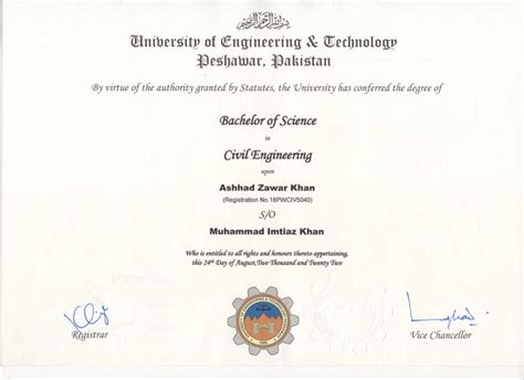 Ashhad Zawar Khan On Linkedin Alhamdulilah Officially Graduated From Uet Peshawar Thanks To My…
