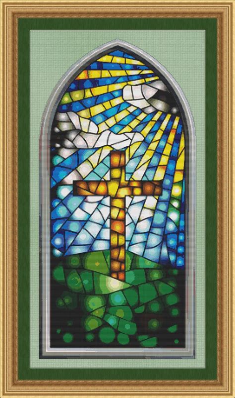 Easy Stained Glass Cross Patterns