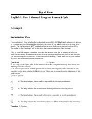 English 1 Part 1 Lesson 4 Quiz Version A Docx English 1 Part 1 Lesson 4 Quiz Version A