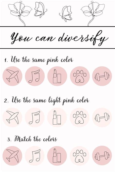 Abstract One Line Art Instagram Highlight Covers Boho Line Art Pink Icons Hand Drawn Highlight