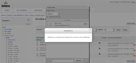 Unexpected End Of Json Input Moodle Stack Overflow