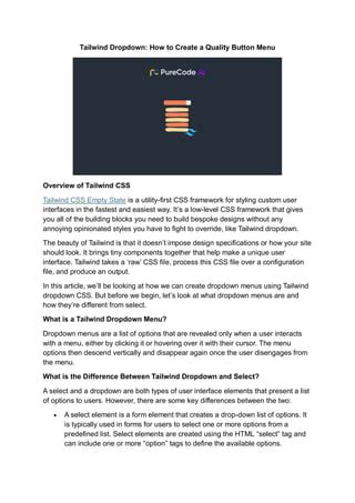Tailwindcss Empty State Pure Code Ai Pdf