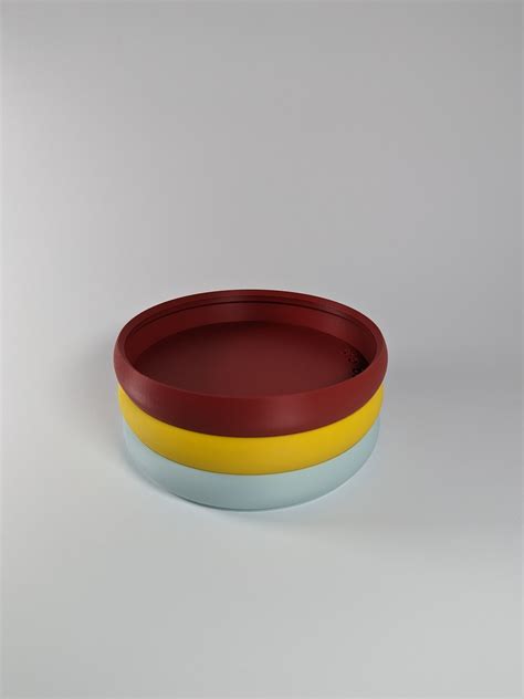 Stl File Round Stack Tray 🍽️ 3mf・3d Print Design To Download・cults