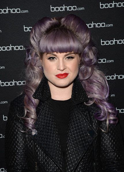 Kelly Osbourne Purple Hair Bangs