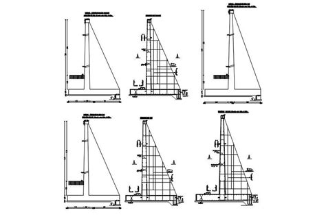 Autocad Drawing Of Wall Section With Formwork And Reinforcement Details Cad File Dwg File