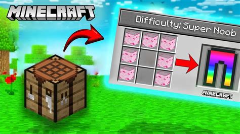 Minecraft But Its Super Noob Difficulty Gameplay Youtube