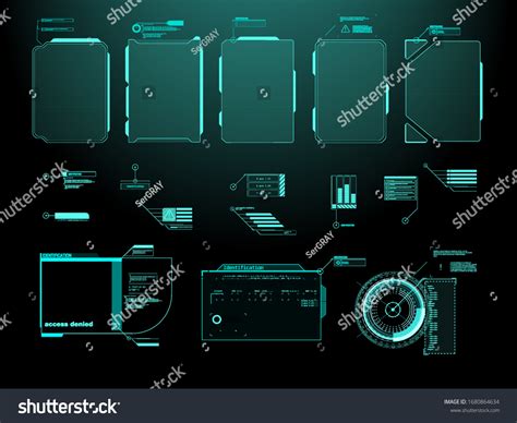 Futuristic Vector Hud Interface Screen Design Stock Vector Royalty Free 1680864634 Shutterstock