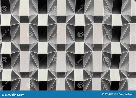 Architectural Detail Surface Texture Background With Polygonal Pattern