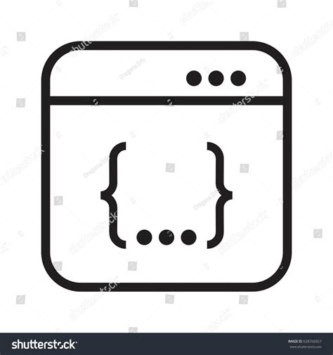Code Iconprogramming Code Icon Web Development Stock Vector Royalty Free 628766927 Shutterstock