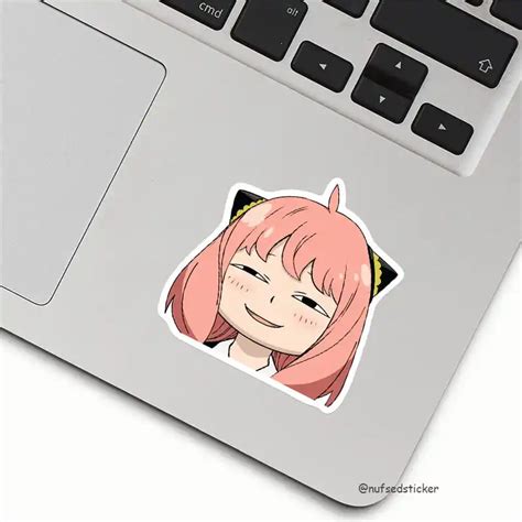 Anya Forger Smug Face Sticker Nufsed Sticker
