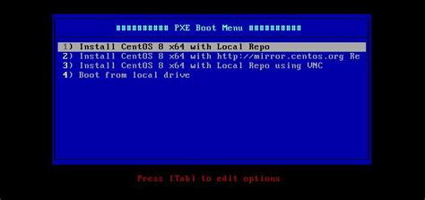 install multiple linux distributions using pxe network boot on rhel or centos 8