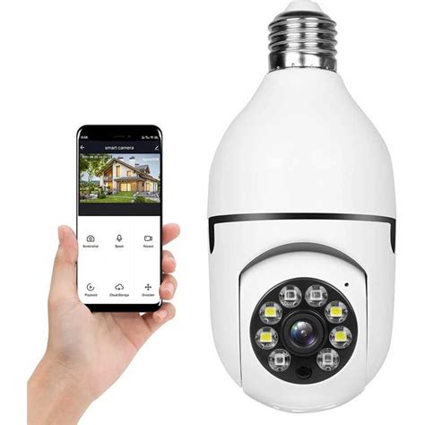 Camera Wifi Caméra De Surveillance Wifi 1080p Ampoule Ouma