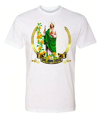 Playera Blanca San Judas Tadeo Calidad Premium Envío Gratis