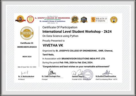 Vivetha Kulandaivelu On Linkedin Datascience Python