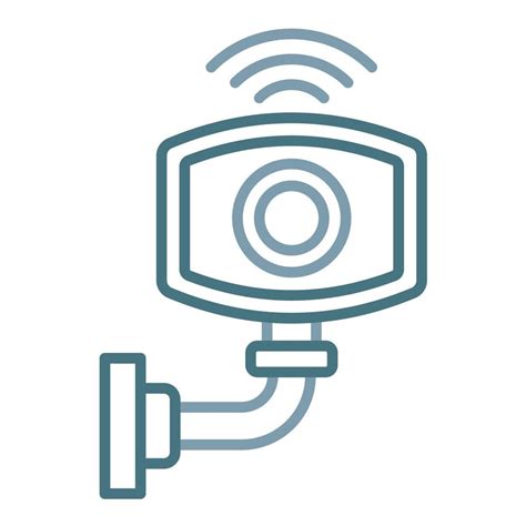 Surveillance Line Two Color Icon 7029549 Vector Art At Vecteezy