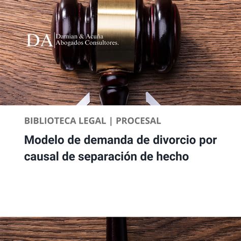 Modelo De Demanda De Divorcio Por Causal De Separación