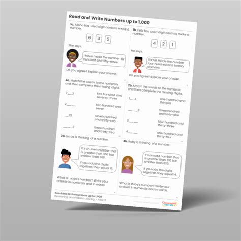Year 3 Read And Write Numbers Up To 1 000 Reasoning And Problem Solving Resource Classroom Secrets