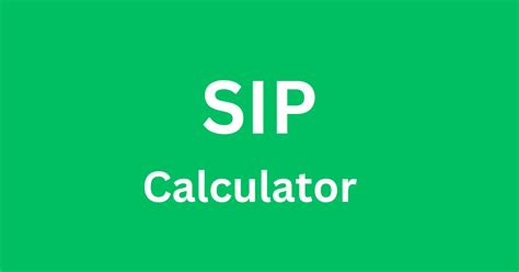 Sip Calculator