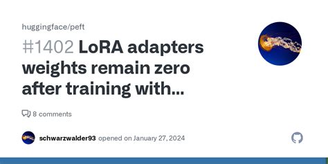 Lora Adapters Weights Remain Zero After Training With Deepspeed · Issue