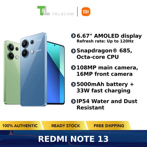 Xiaomi Redmi Note LTE Snapdragon GB GB GB GB MP Triple Camera