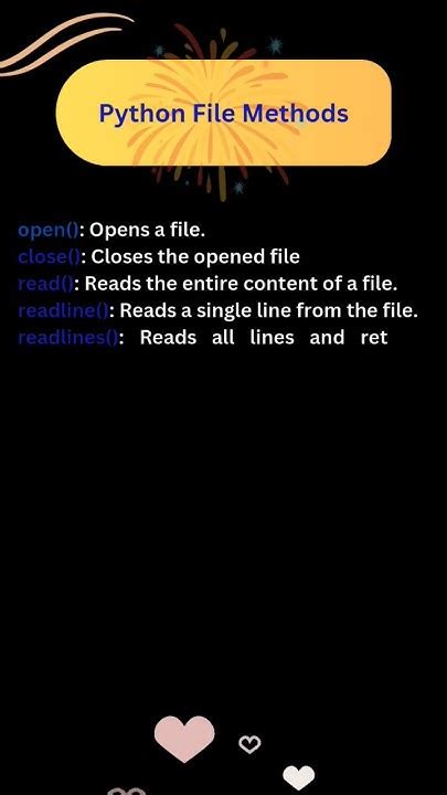 Python File Methods Need Know Coding Programming Panthpythons