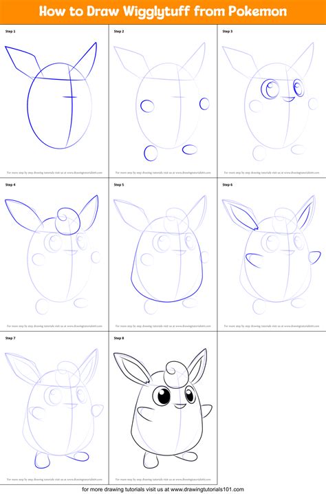 How To Draw Wigglytuff From Pokemon Pokemon Step By Step DrawingTutorials Com