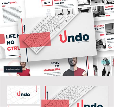 Undo PowerPoint Template 83787 TemplateMonster