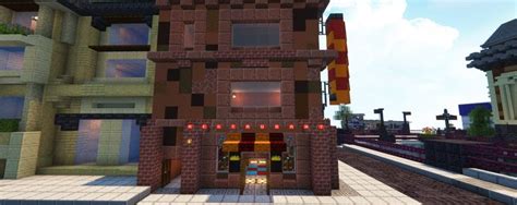 Minecraft Mexican Restaurant Cloud City City Modern City