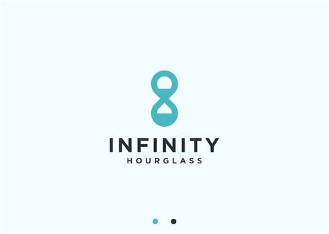 Premium Vector Hourglass With Infinity Logo Design Vector Silhouette
