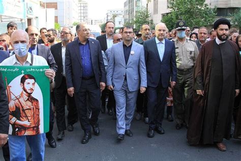 حضور قالیباف در مراسم تشییع پیکر شهید جانی بت اوشانا ایسنا