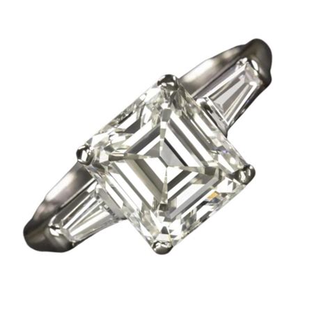 Gia Certified 25 Carat Asscher Cut Diamond Ring For Sale At 1stdibs